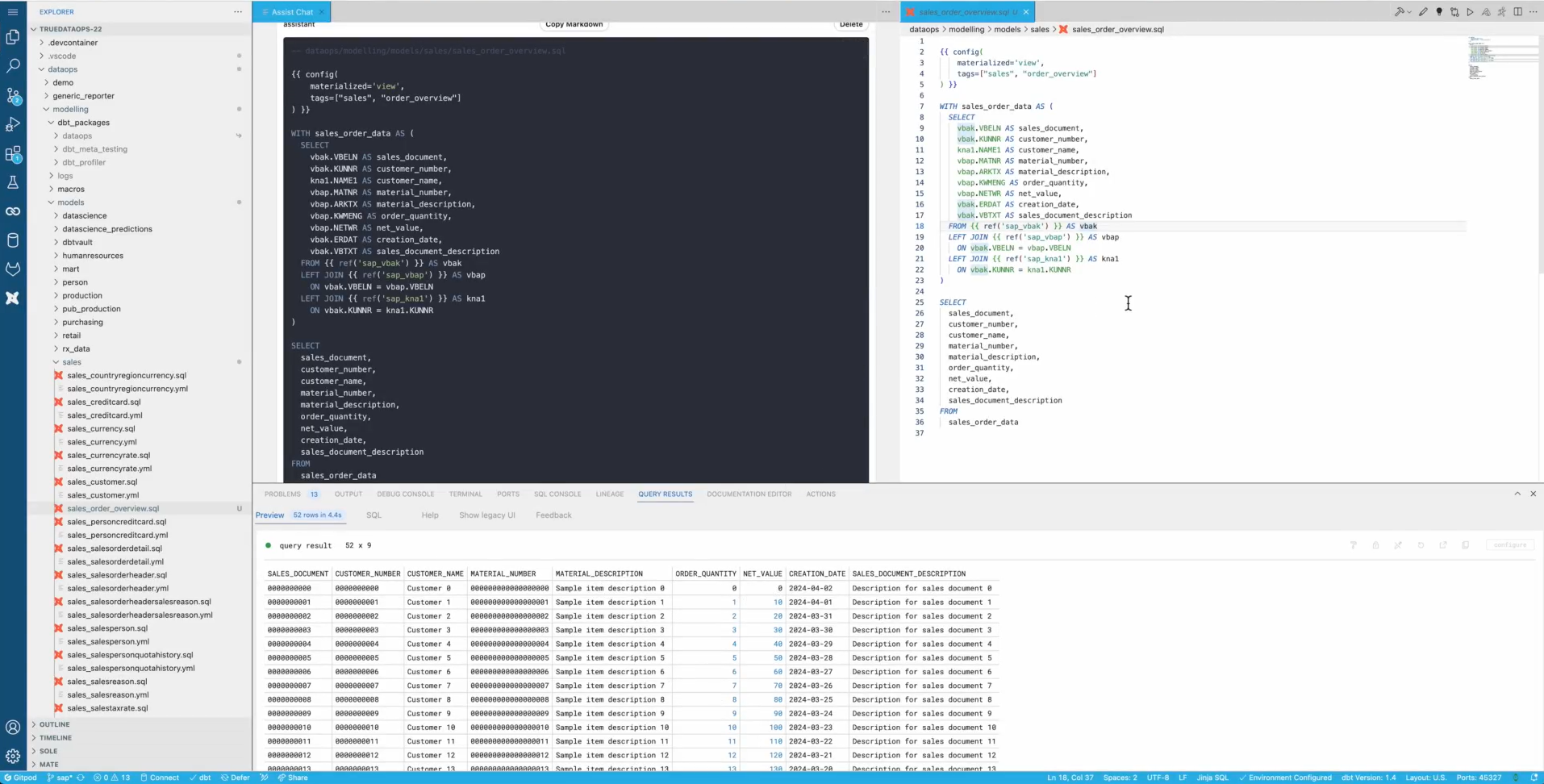 Generate SAP insights on Snowflake instantly with DataOps.live Assist