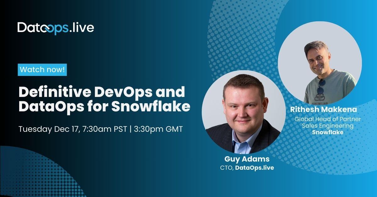 Definitive DevOps and DataOps for Snowflake